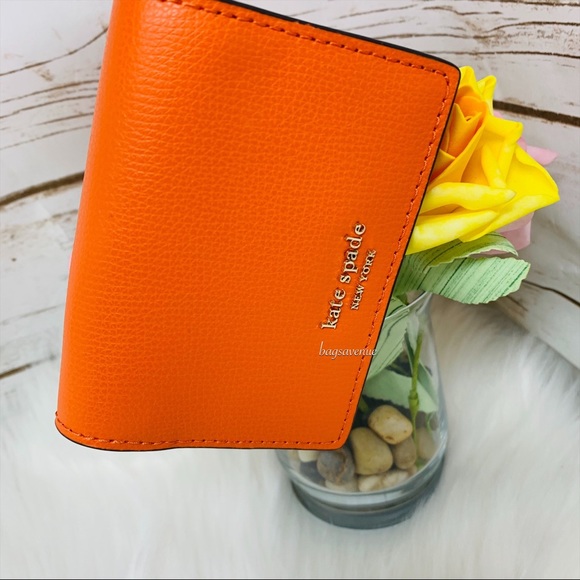 kate spade | Bags | Sylvia Mini Ring Key Wallet Kate Spade Orange Nwt ...